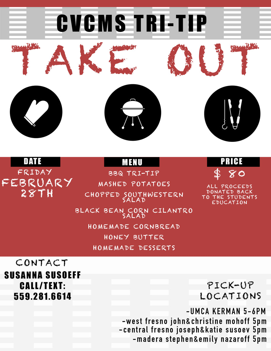 TRI-TIP TAKE OUT (gluten free) Price includes online processing fee ...